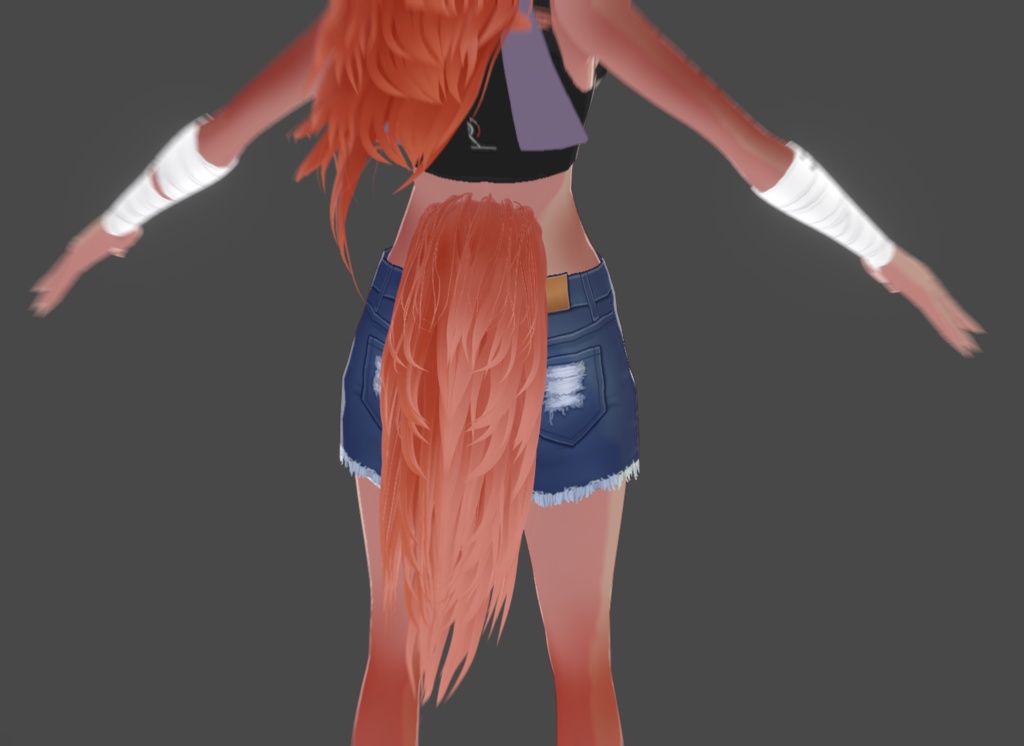 [VRoid] Layered wild tail preset - BeigeStyle - BOOTH