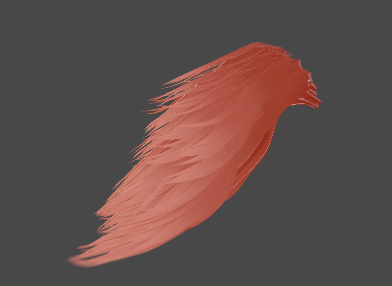 [Vroid] Layered wild tail (+texture and hair bounce setting ...