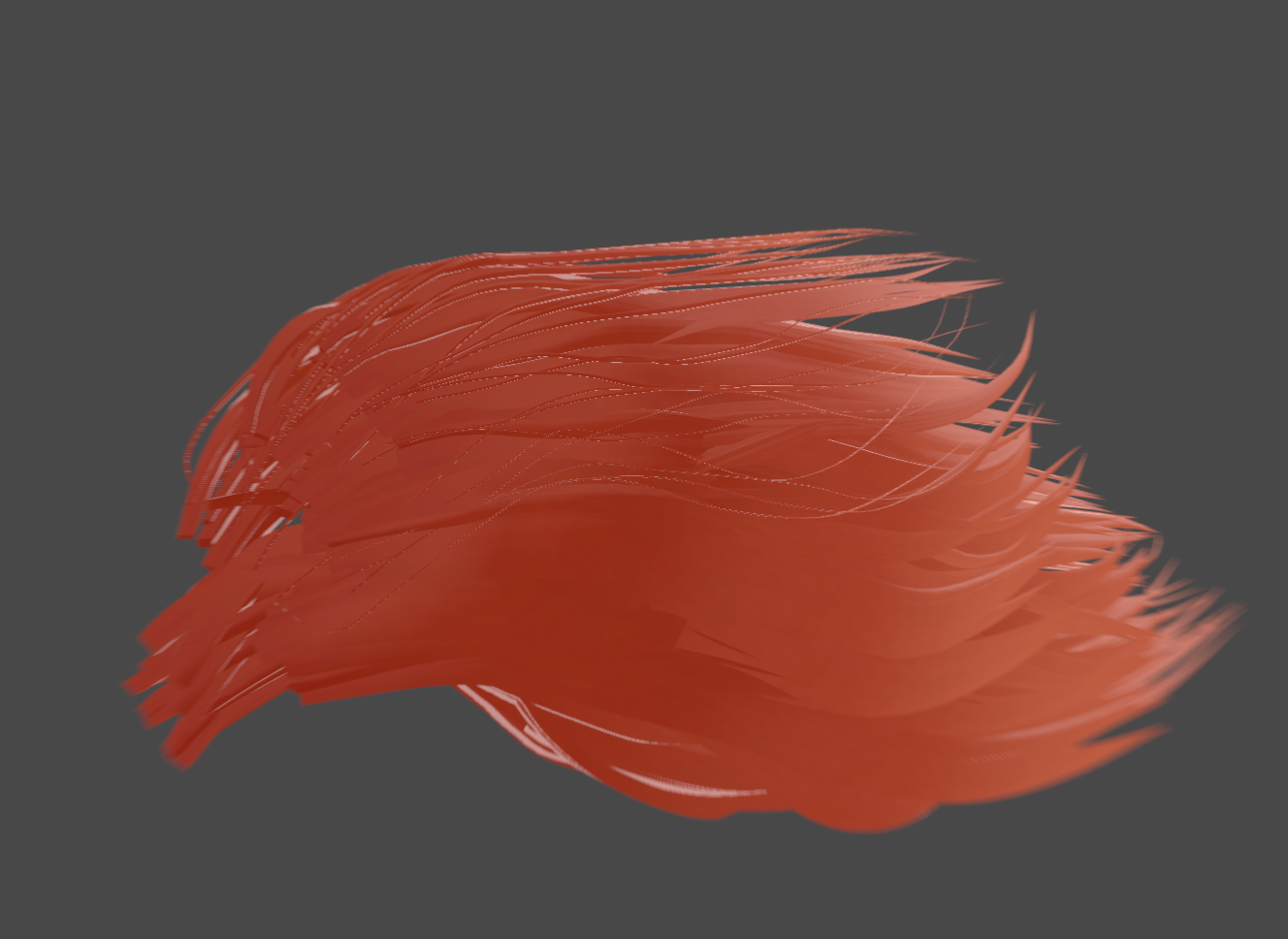 [Vroid] Layered wild tail (+texture and hair bounce setting ...