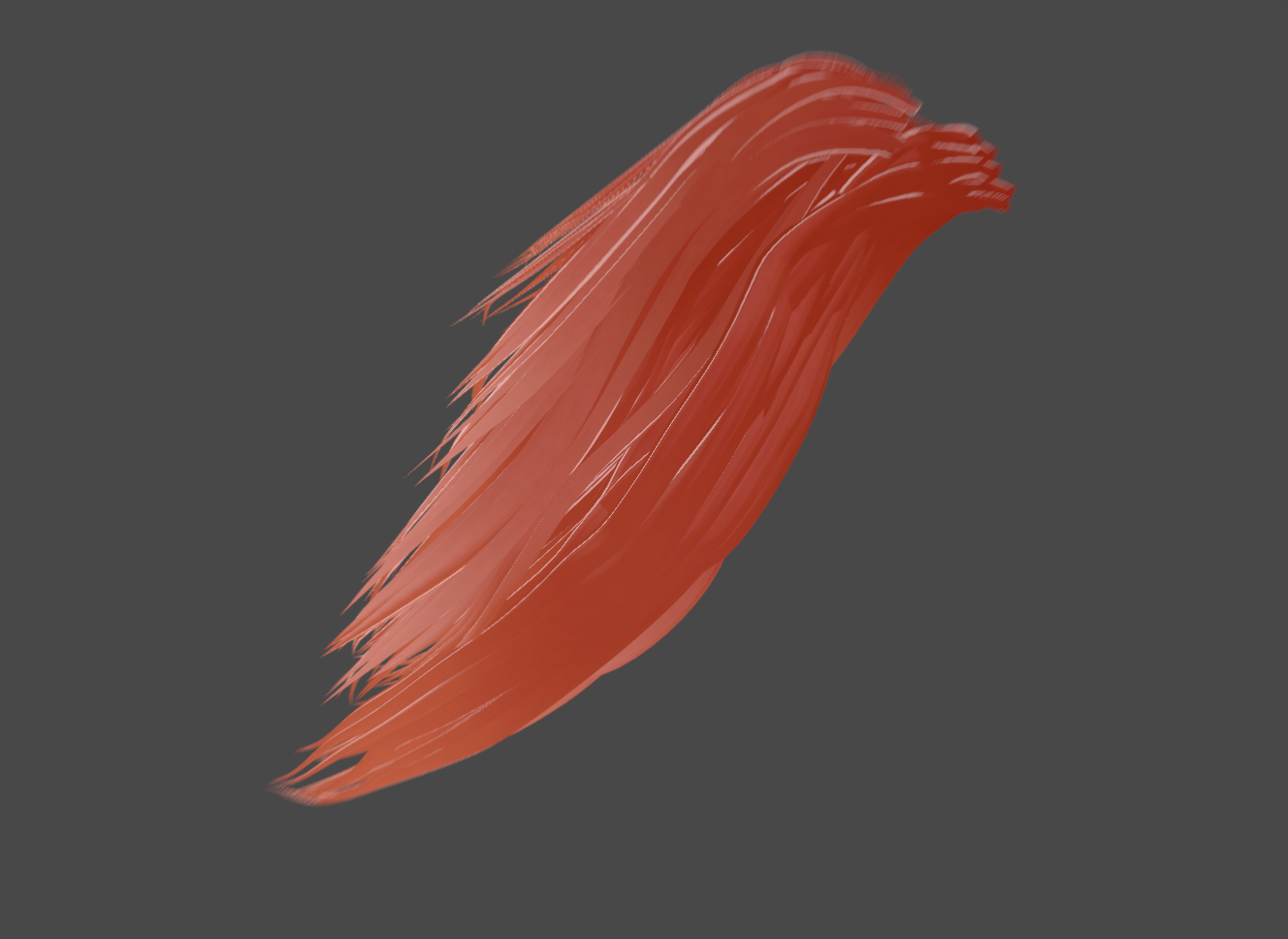 [Vroid] Layered wild tail (+texture and hair bounce setting ...