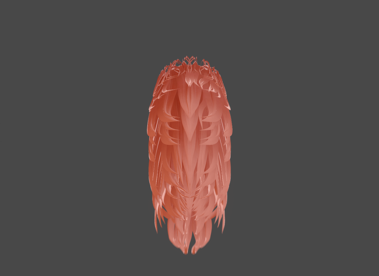 [Vroid] Layered wild tail (+texture and hair bounce setting ...