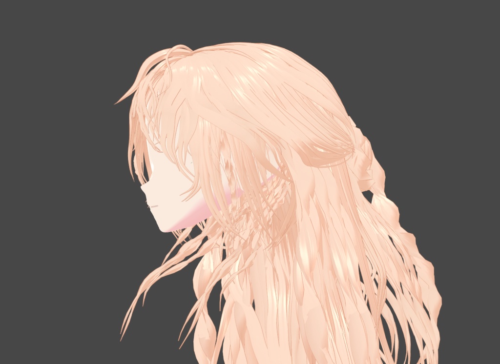 [Vroid] Rose hairstyle (+texture and hair bounce setting) - BeigeStyle ...