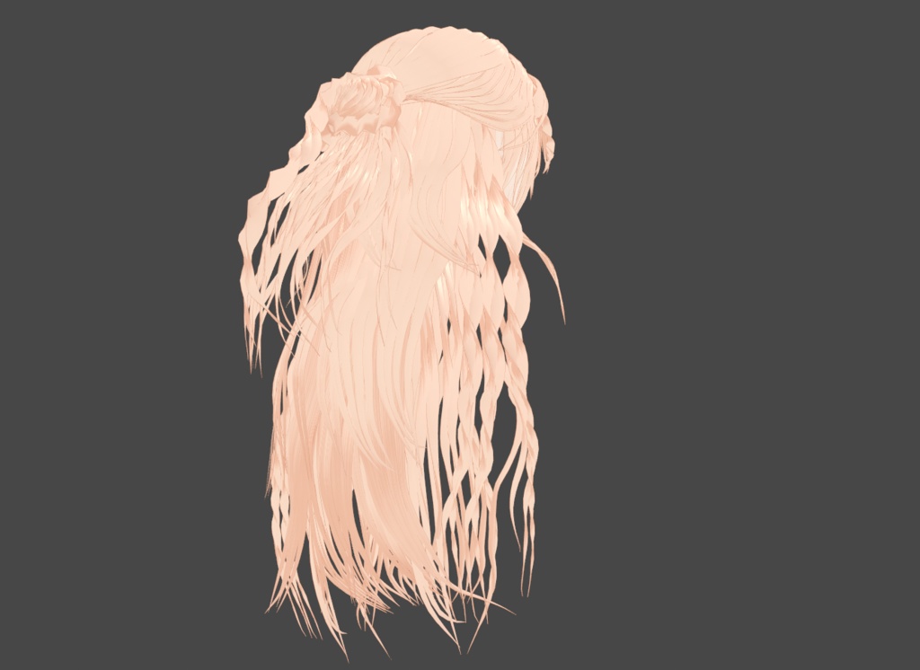 [Vroid] Rose hairstyle (+texture and hair bounce setting) - BeigeStyle ...