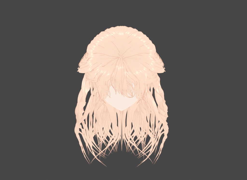 [Vroid] Rose hairstyle (+texture and hair bounce setting) - BeigeStyle ...