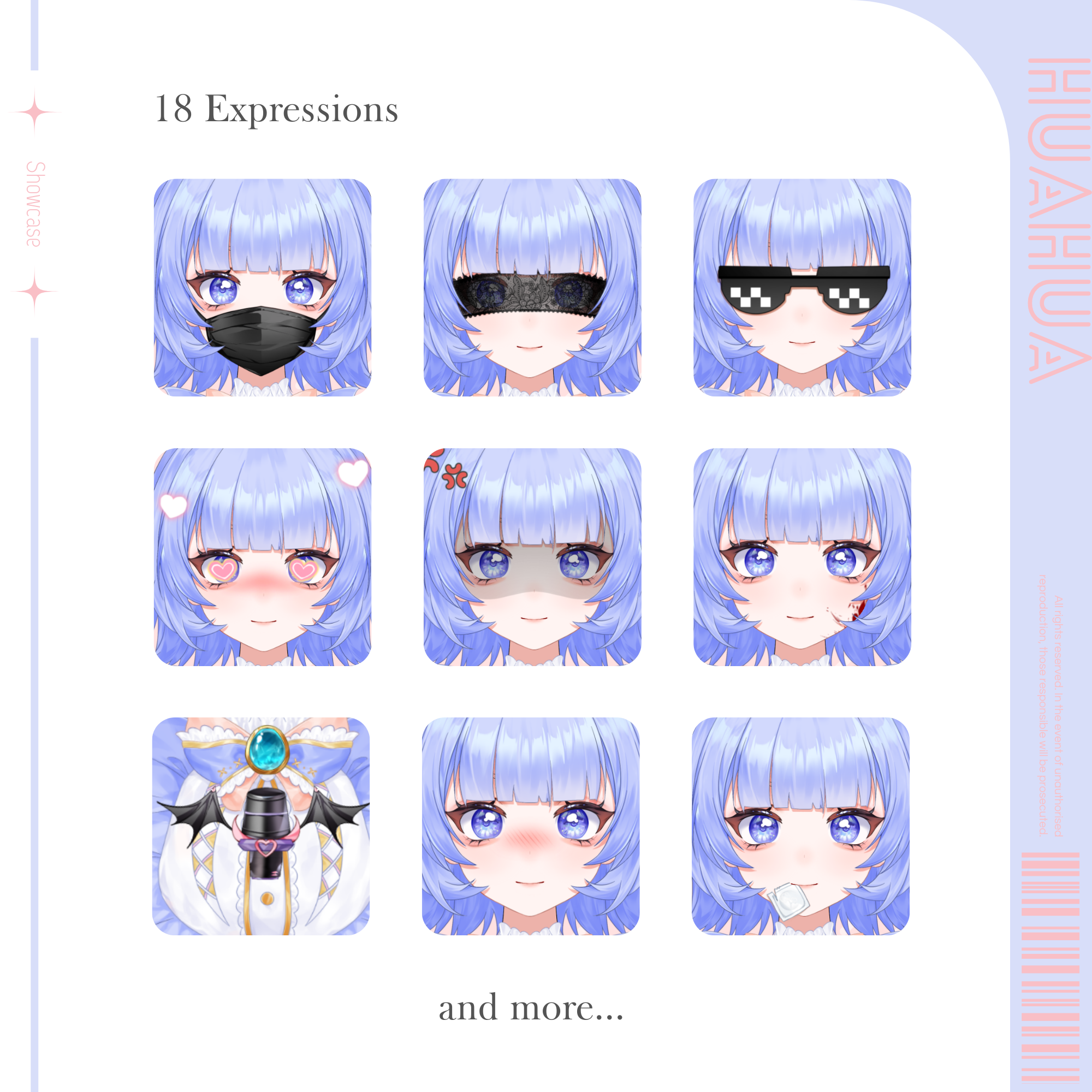 【Live2Dモデル】Maid HuaHua | 18 expressions - Cyblens - BOOTH