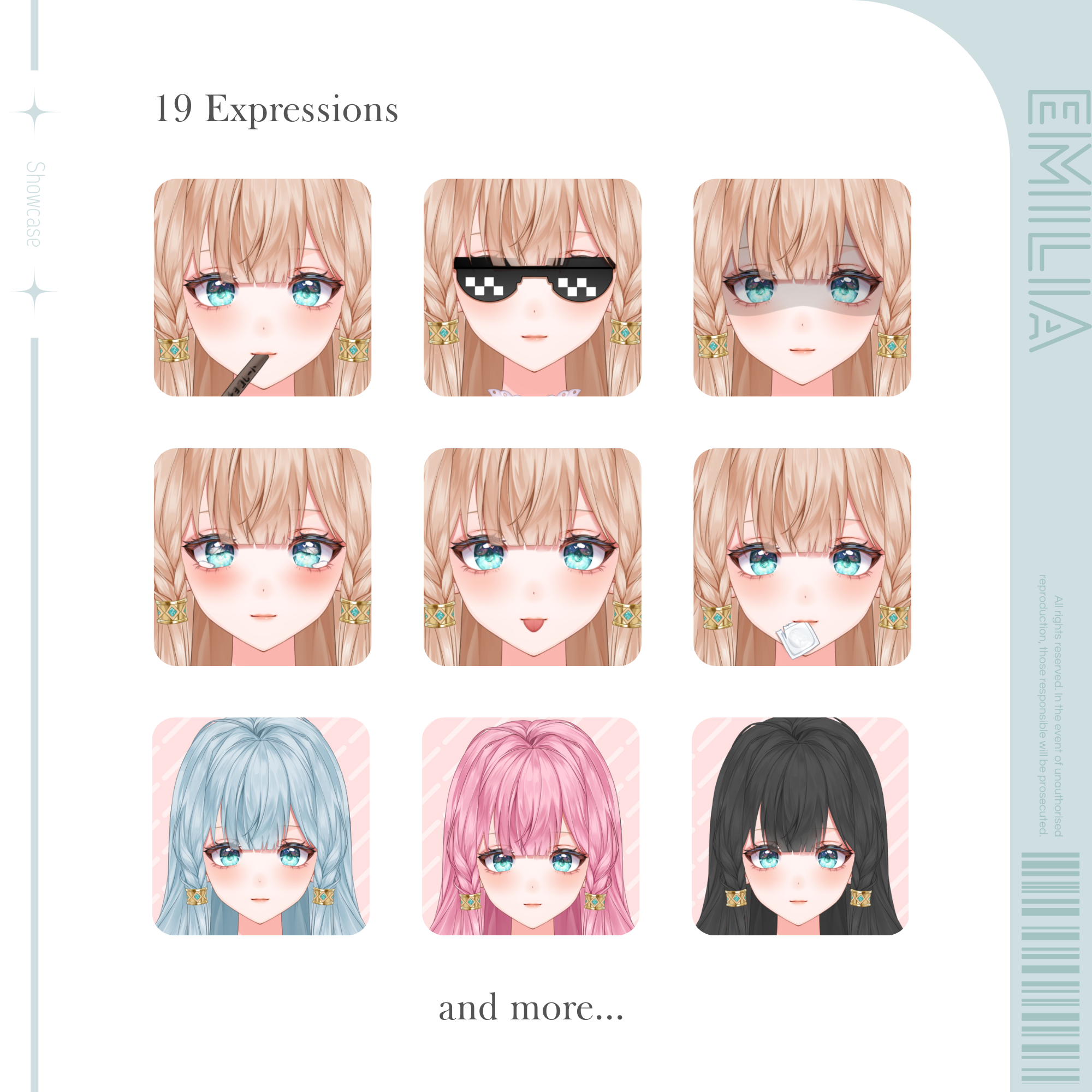 【Live2Dモデル】Angel Emilia |19 expressions - Cyblens - BOOTH
