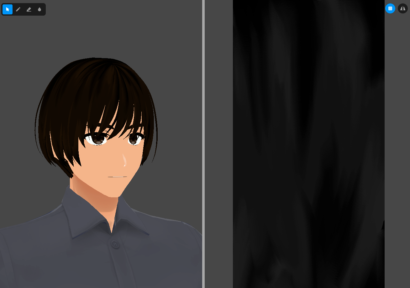 VRoid Free Basic Hair Texture - Pixels - BOOTH