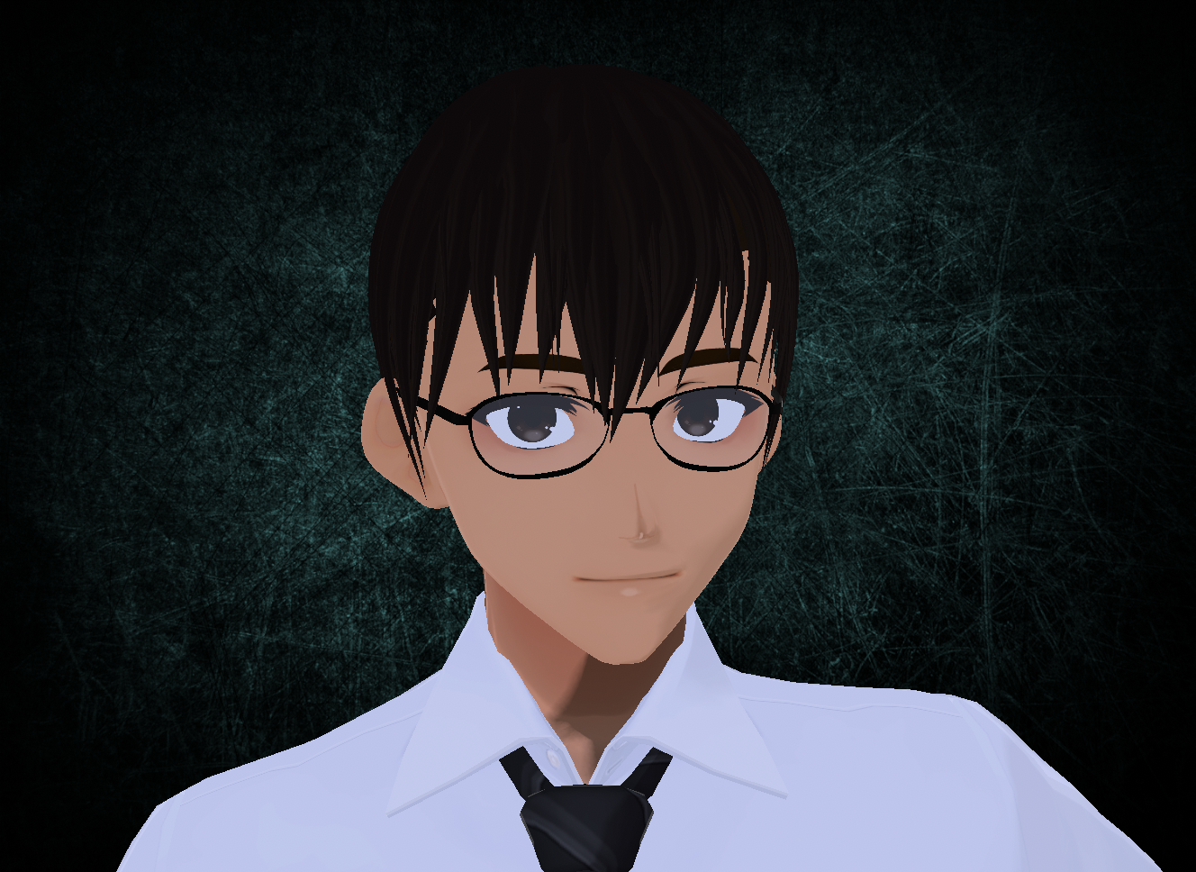 VRoid Male Hair Preset - Smart Short-Medium Length - Pixels - BOOTH
