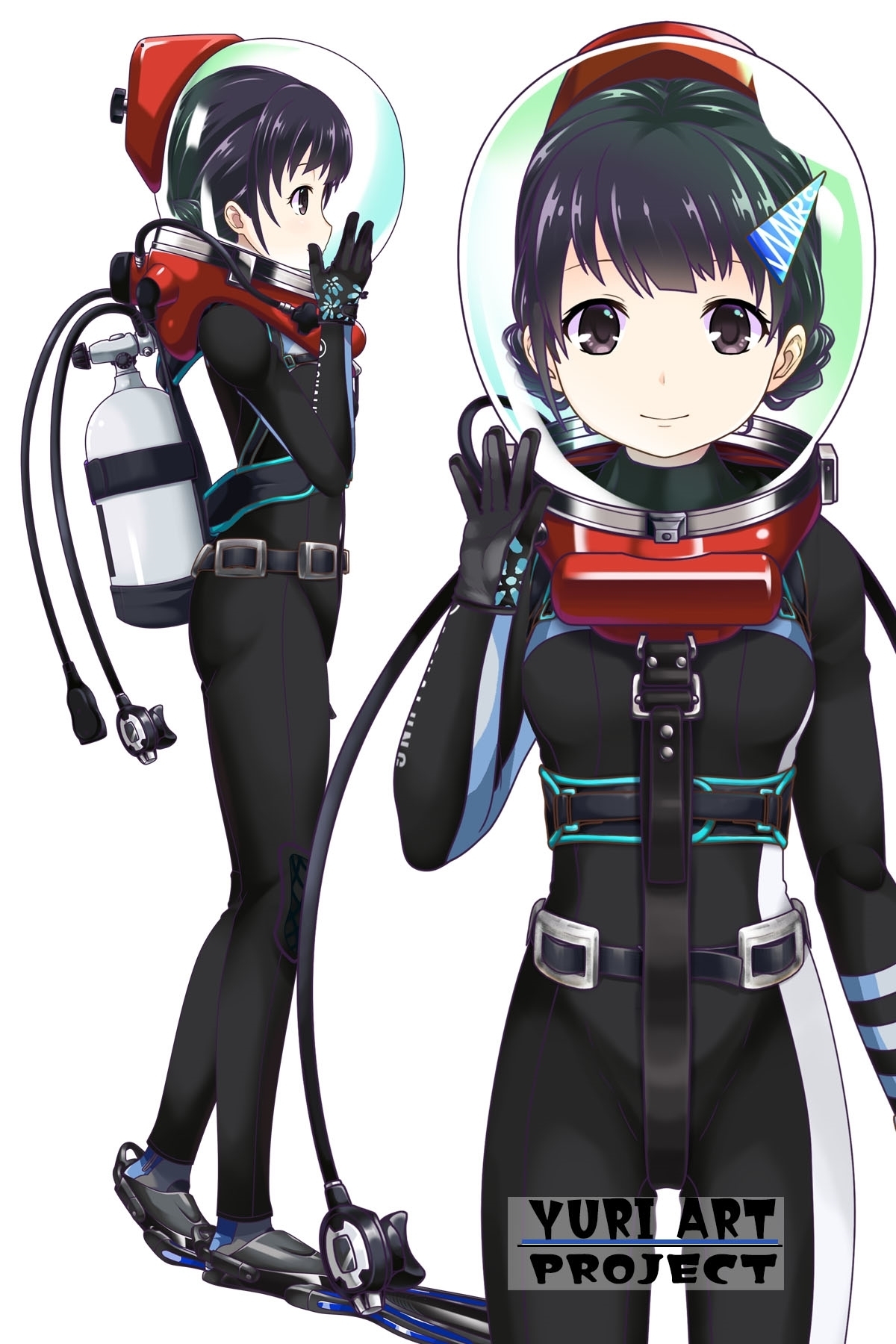 ゆりちゃんとスキューバーダイビング（LAMA bubble helmet Part2） Yuri enjoying scuba diving ...