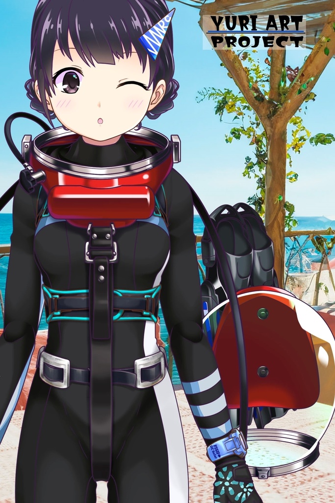 ゆりちゃんとスキューバーダイビング（LAMA bubble helmet Part2） Yuri enjoying scuba diving ...