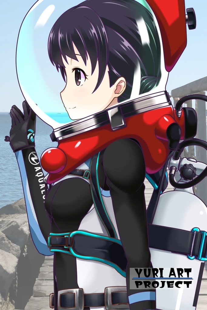 ゆりちゃんとスキューバーダイビング（LAMA bubble helmet Part2） Yuri enjoying scuba diving ...