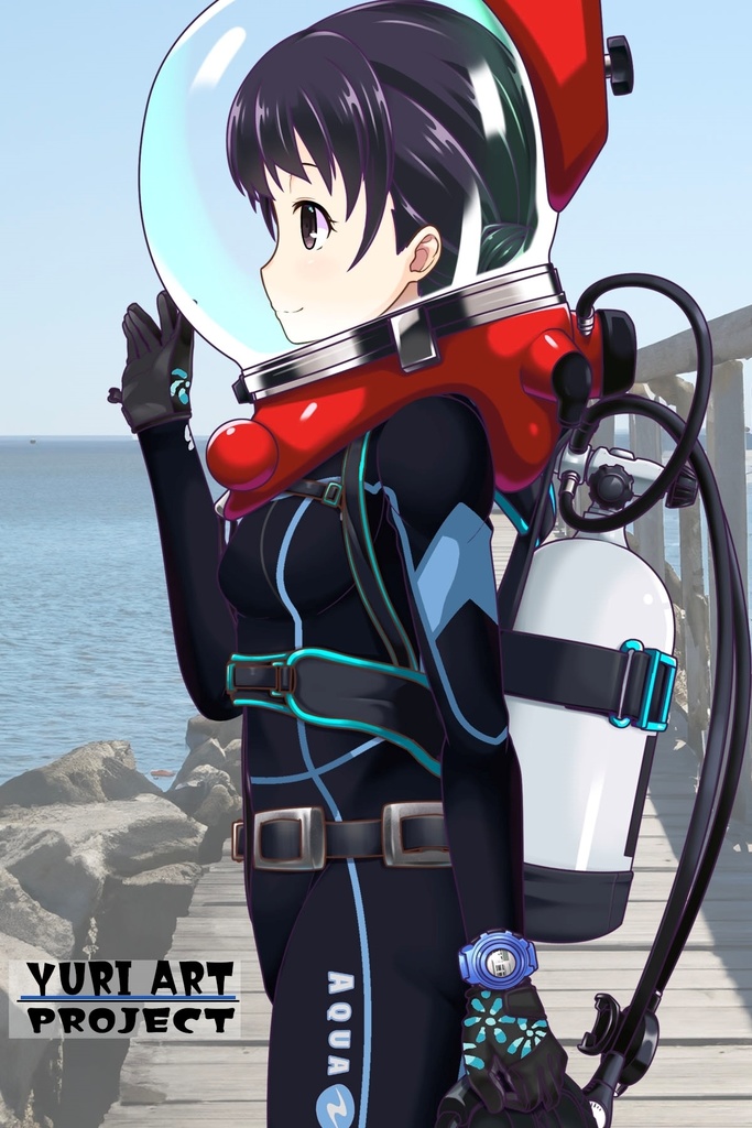 ゆりちゃんとスキューバーダイビング（LAMA bubble helmet Part3） Yuri enjoying scuba diving ...