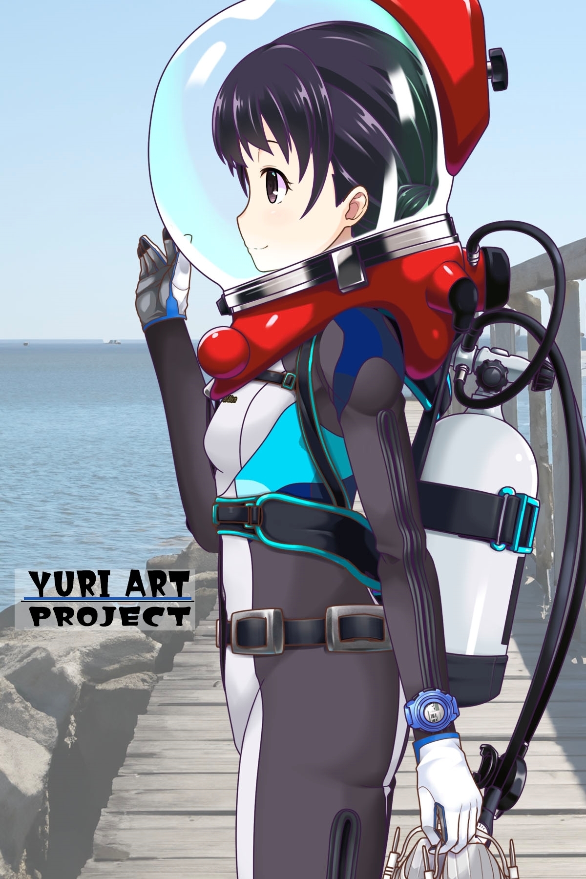 ゆりちゃんとスキューバーダイビング（LAMA bubble helmet Part4） Yuri enjoying scuba diving ...