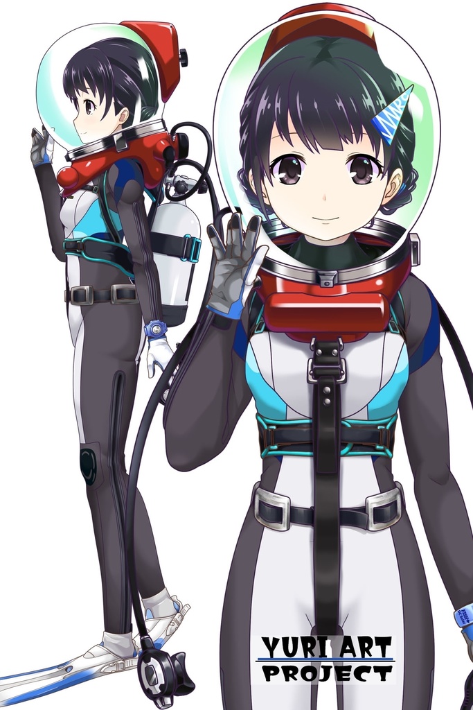 ゆりちゃんとスキューバーダイビング（LAMA bubble helmet Part4） Yuri enjoying scuba diving ...