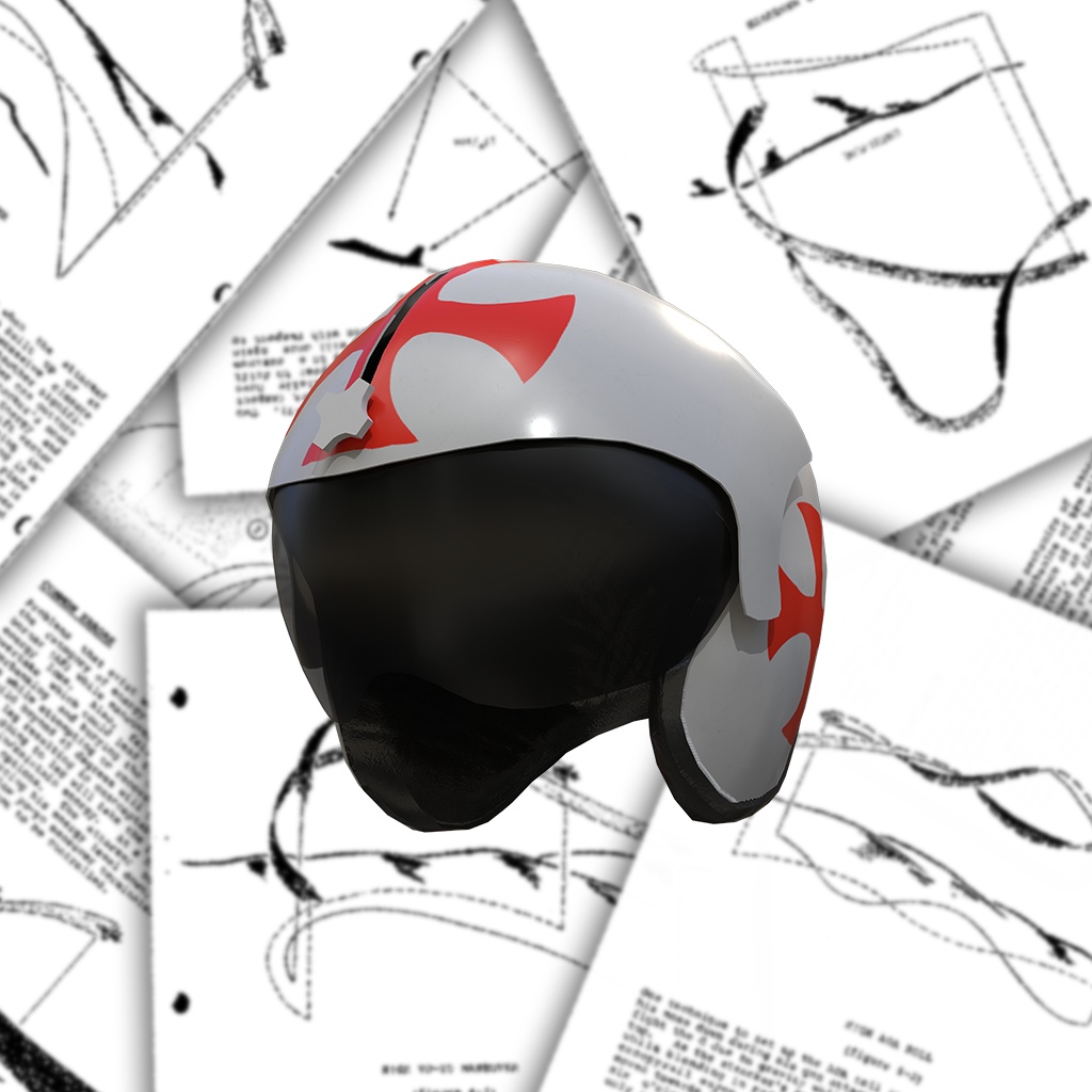 Fighter pilot helmet Area 88 - benjamin-yes - BOOTH