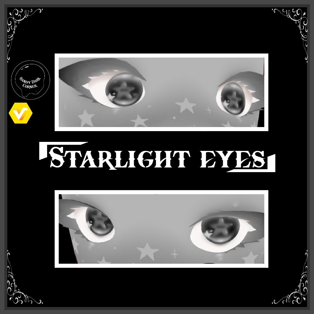 Starlight eyes --- Vroid textures - Sandy Dark Corner - BOOTH