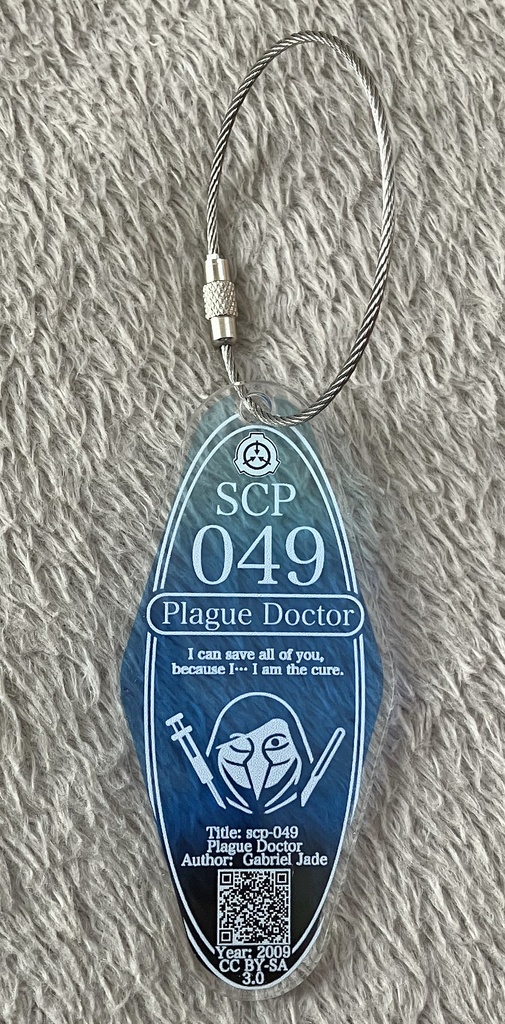 SCP-049 - ペスト医師モーテルキー - 平臥小屋 - BOOTH