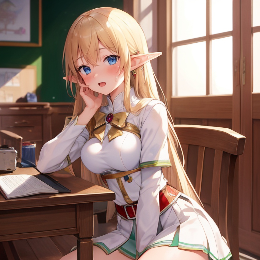 [CG集] ファンタジー制服風エルフさん - ほげふが - BOOTH