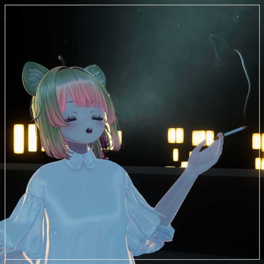 [VRChatアバターギミック] Virtual Smoke For Avatar - Juinamza - BOOTH