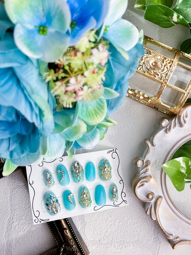 双子概念ビジューネイル - ruirui-neil - BOOTH