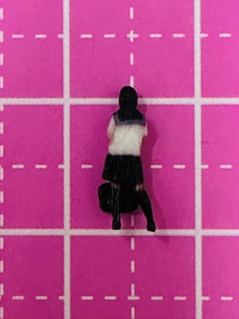 Nゲージ 1/150 JKN 女子高生 ミニチュアイメージ 完成品 鉄道模型 ジオラマに レイアウトに ミニチュア 3D - ミニチュアイメージ - BOOTH