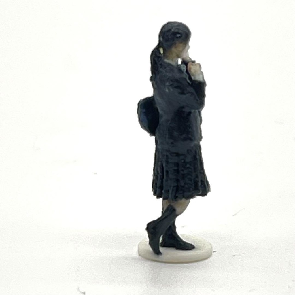 1/72 KJNJ 女子高生 フィギュア リアルフィギュア ミニチュアイメージ 完成品 3D人物 ジオラマに 模型に - ミニチュアイメージ ...