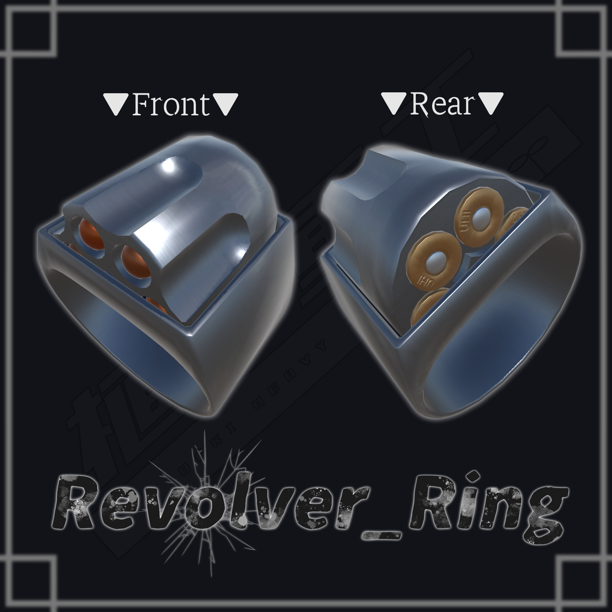 【無料】Revolver_Ring【VRChat想定オリジナル3Dモデル】 - 植木重工 - BOOTH