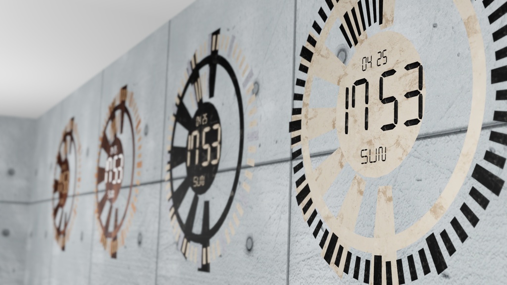 VRChat用掛け時計・人数カウンター Meter Clock & Counter [SDK3 UDON] - 晴嵐獣工 - BOOTH