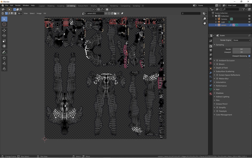 Venom( 3d Model blender) ヴェノム（3Dモデルブレンダー） - yunogasa - BOOTH