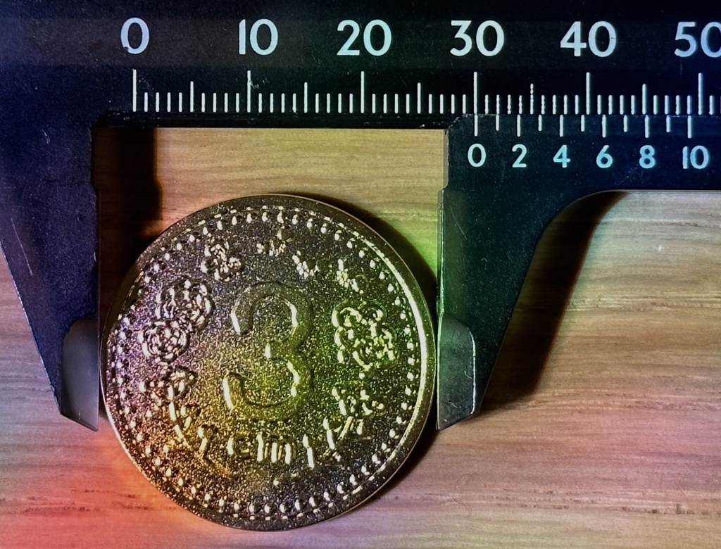 ぴったり3cmコイン（トリプル） - ＃そのへんの3cm ノベルティガレージ - BOOTH