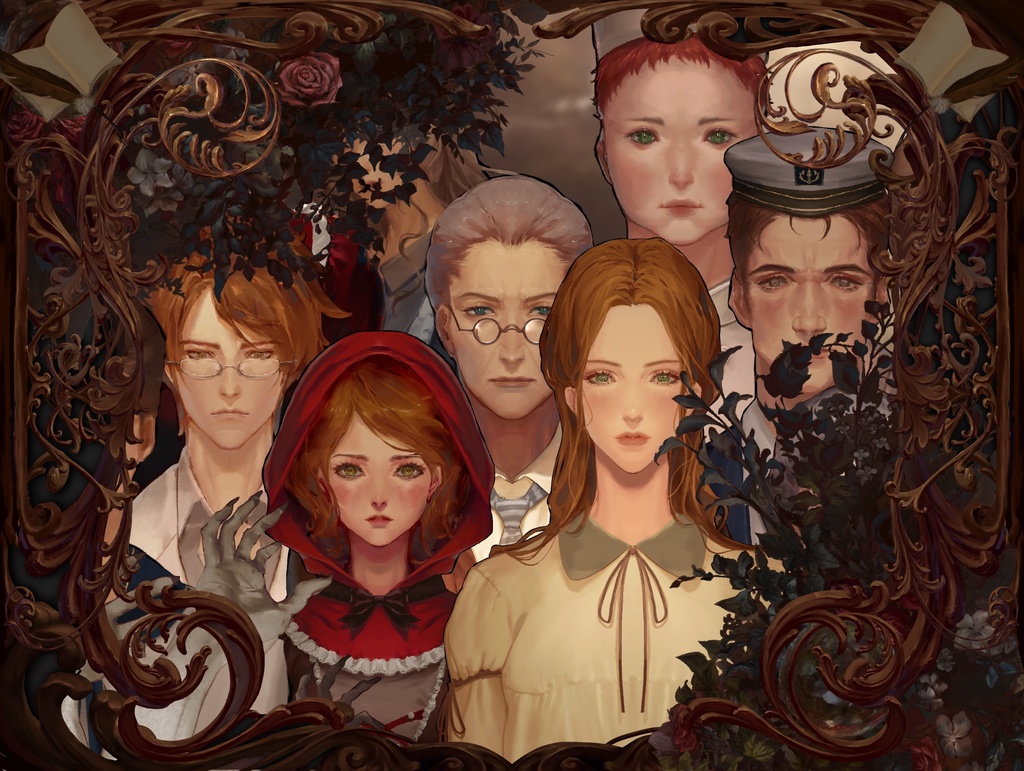 Vtuber asset : Stream Overlay fantasy border - shelly - BOOTH