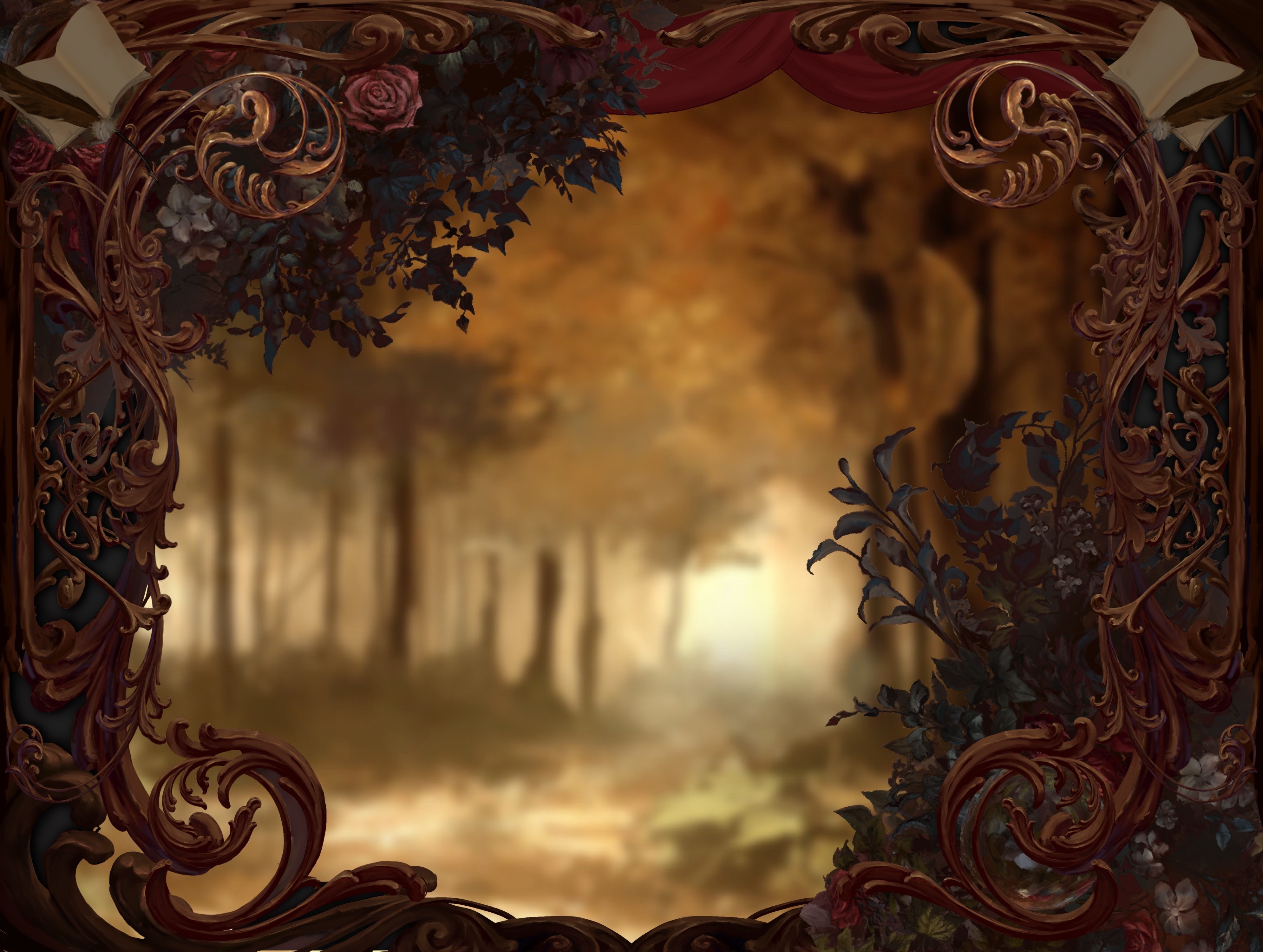 Vtuber asset : Stream Overlay fantasy border - shelly - BOOTH