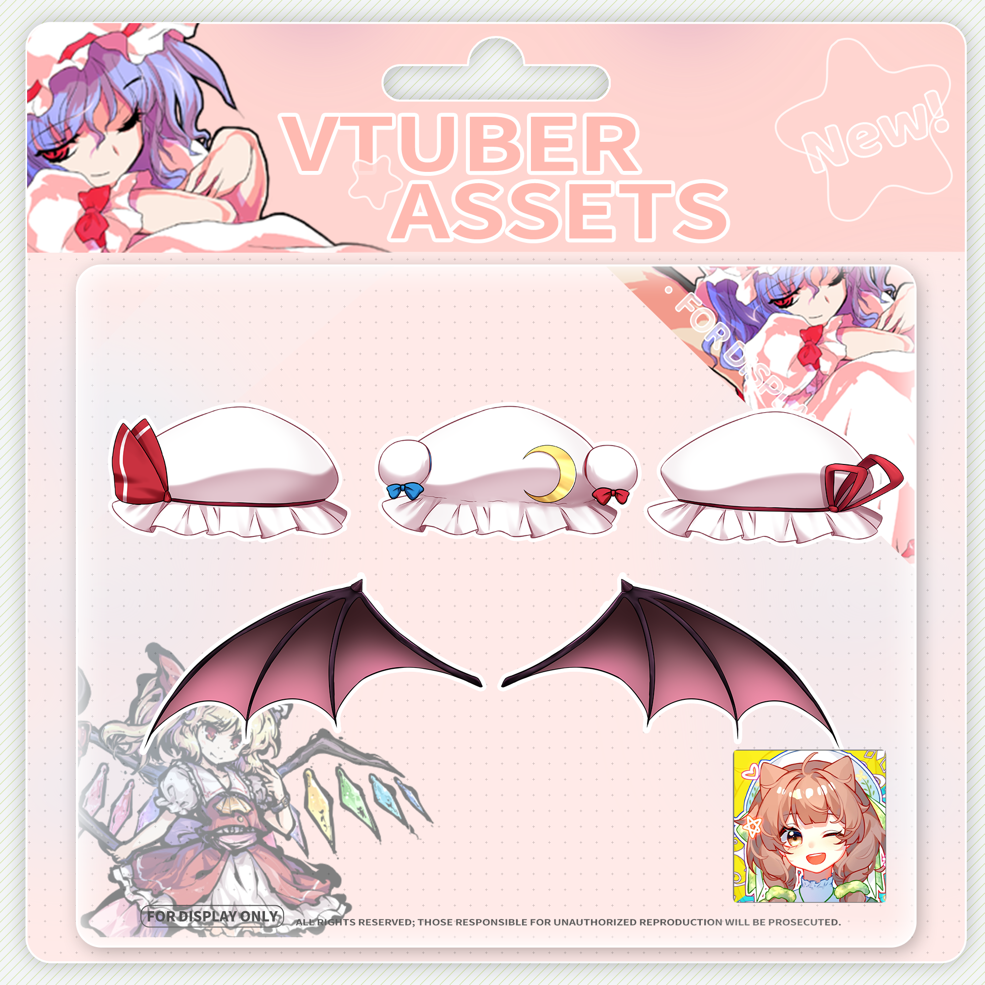[ Rigged Vtuber Assets] Halloween Monokuma Cloak/Pokemon puppets/Wing ...