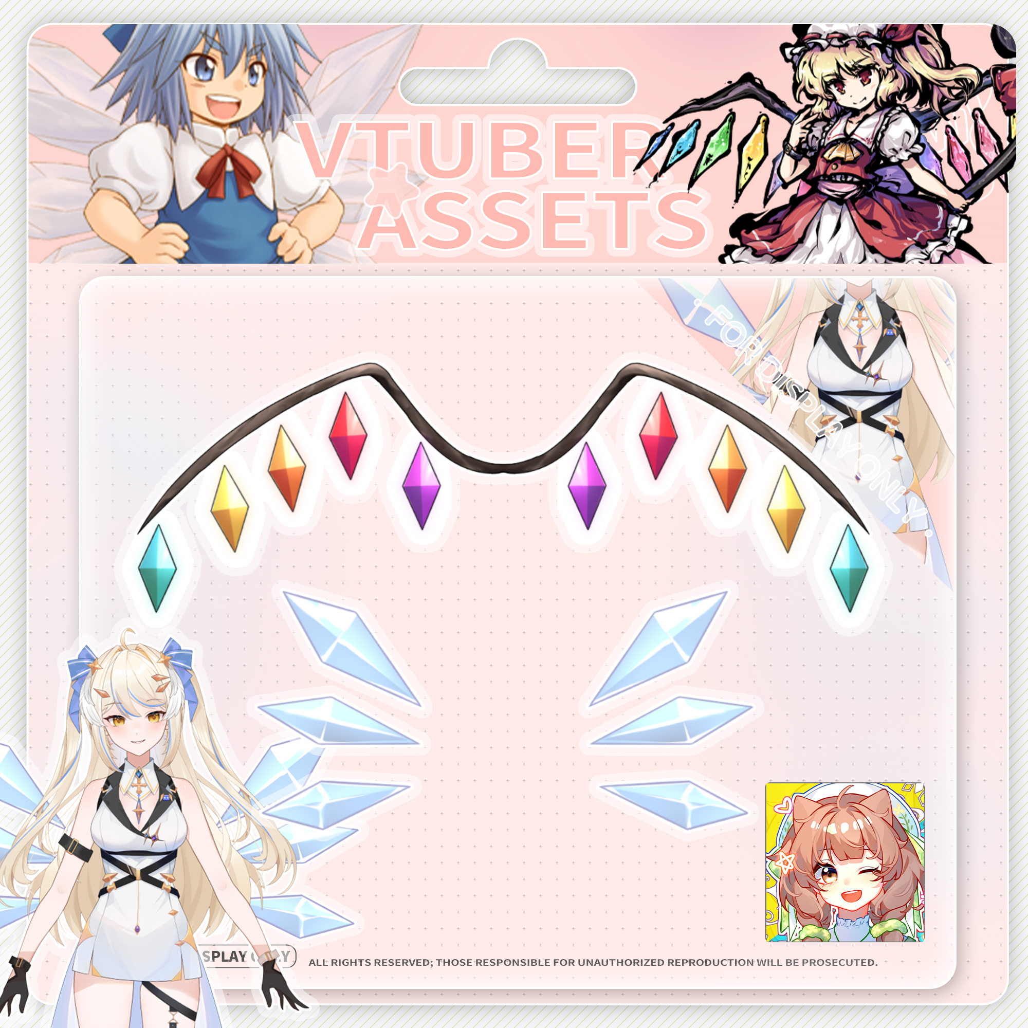 [ Rigged Vtuber Assets] Halloween Monokuma Cloak/Pokemon puppets/Wing ...