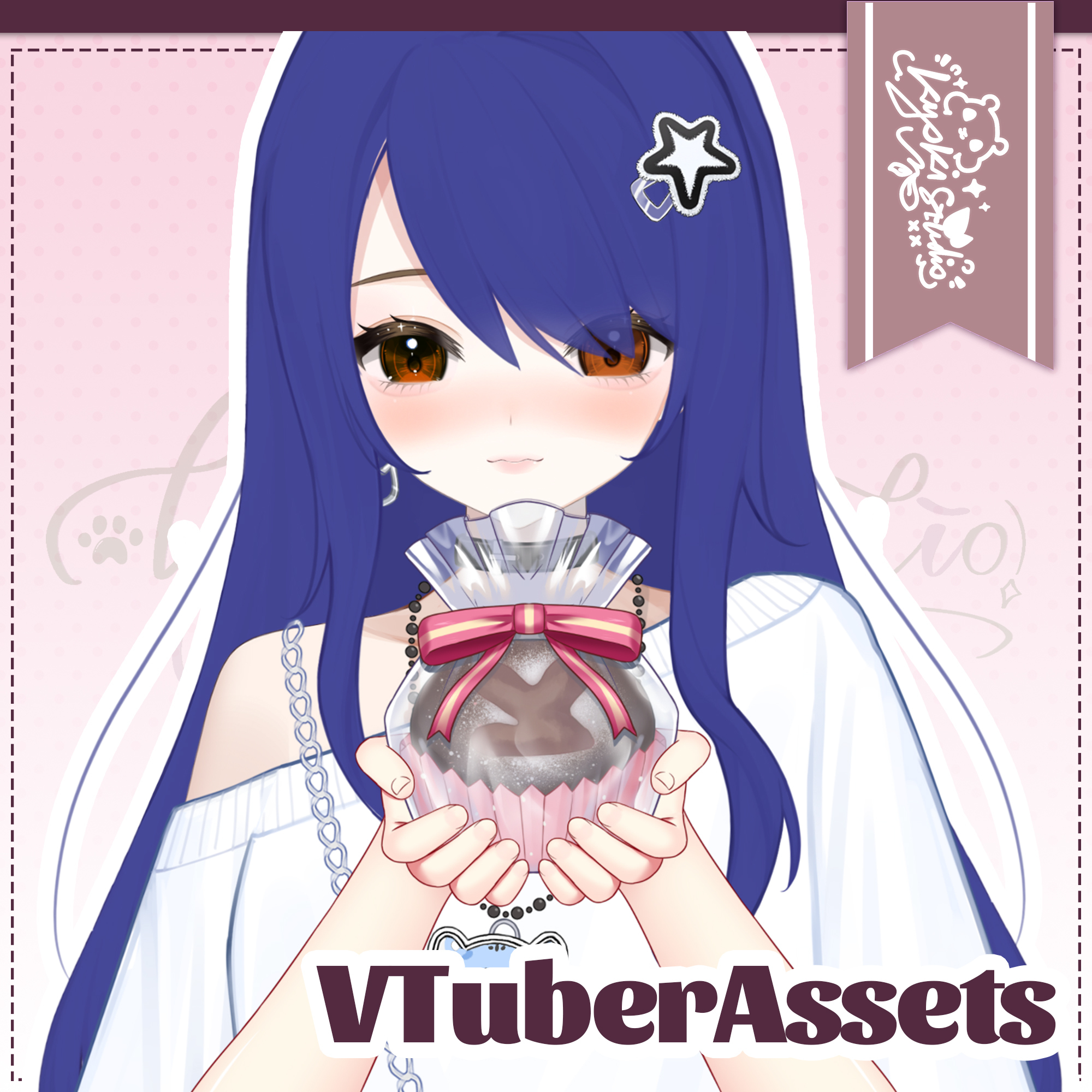 [Vtuber Assets] Chocolate cake for Valentine's Day - kyokiStudio - BOOTH