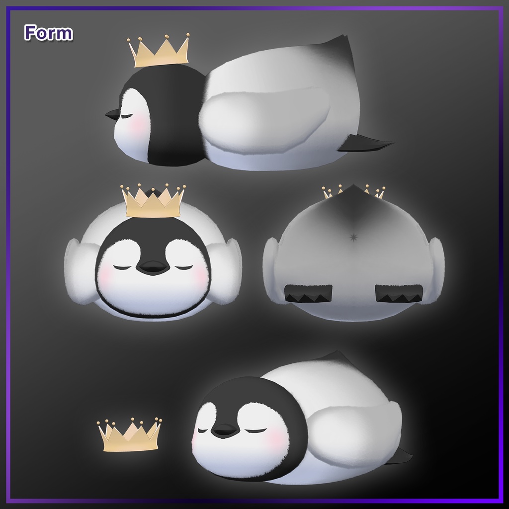 [Free+Gift event] Sleeping Baby Emperor Penguin / 眠っている赤ちゃん皇帝ペンギン (A11 ...