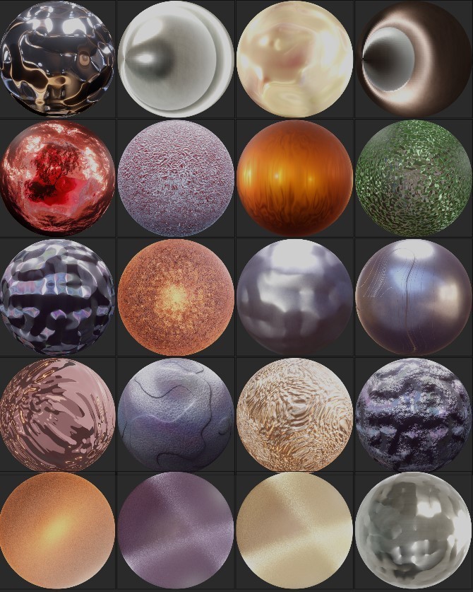 Metal Matcaps (20) [メタルホロマットキャップコレクション] - VIANVOLAEUS - BOOTH