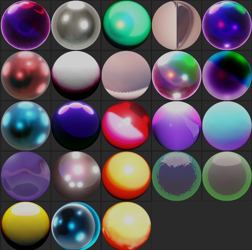 Glitch Toon Matcap Collection (23) [ マットキャップコレクション] - VIANVOLAEUS - BOOTH