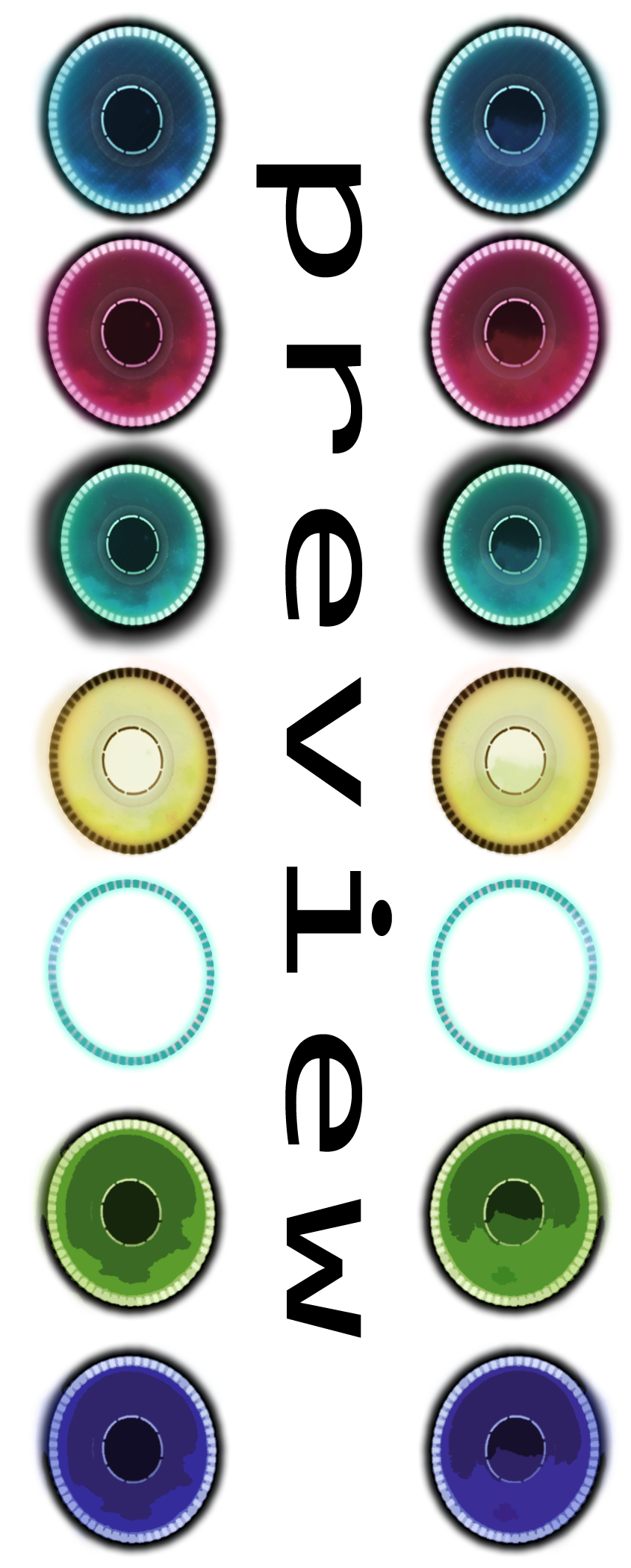 Robot / Android VRoid Iris Textures / ロボット／Android VRoid アイリス・テクスチャー ...