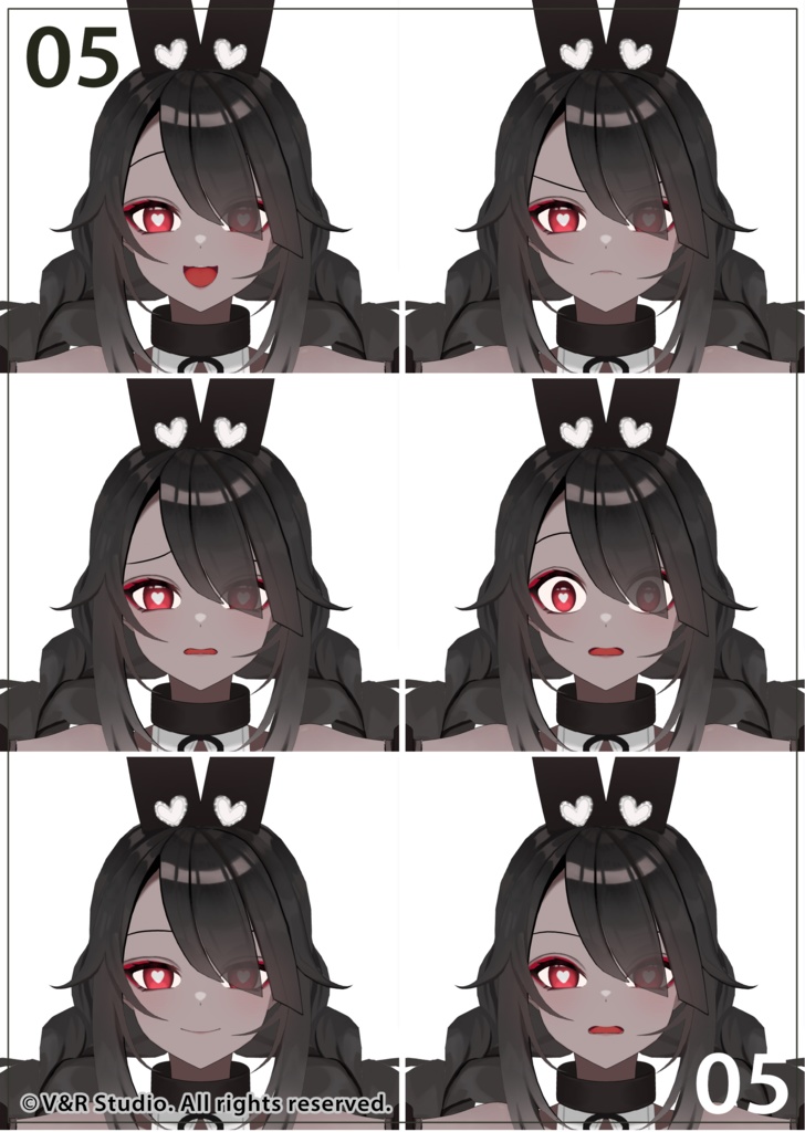 [VRC / VRM / ARKit ] Kurogi - Original Character - V&R Studio - BOOTH