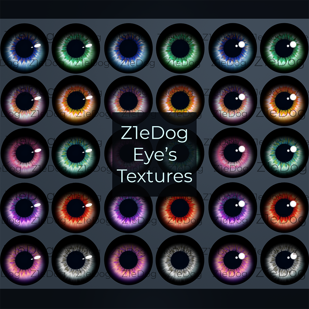 Free Eyes Textures | VRChat | 無料の目のテクスチャ - Z1eDog - BOOTH