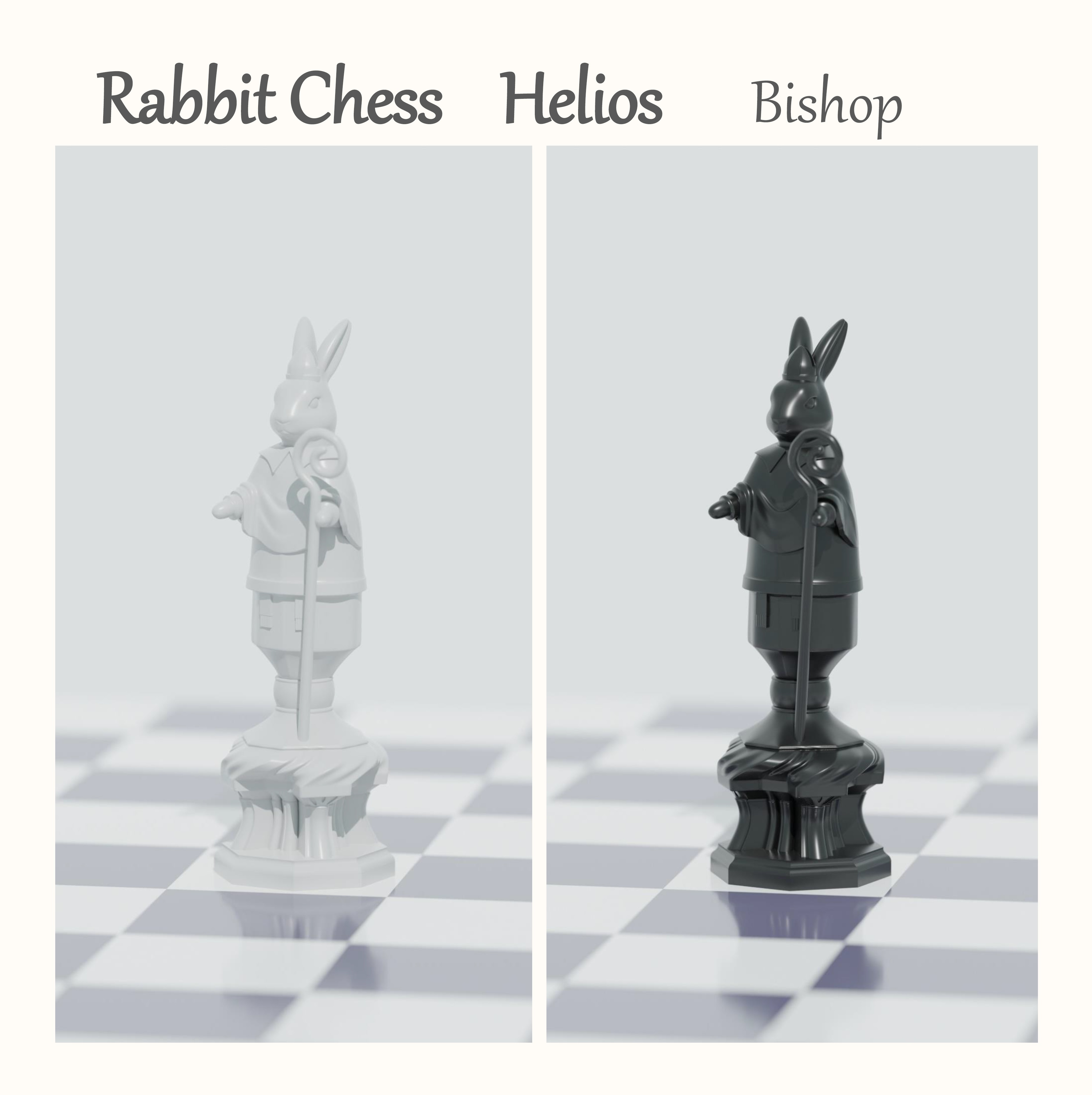 【FBXデータセット】Rabbit Chess Ⅱ Helios - 鬼鞍 ONIKURA - BOOTH