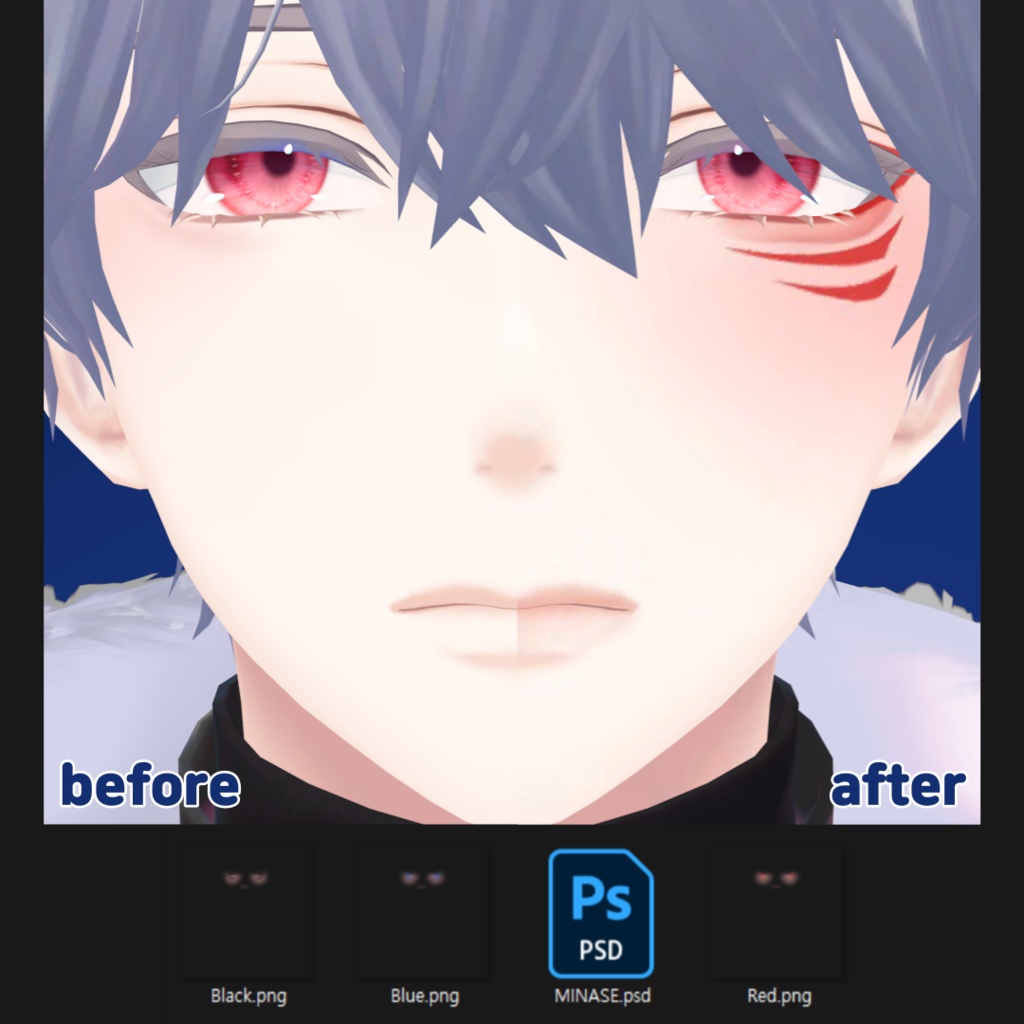 キツネ メイクアップ / kitsune Makeup - [_雪_] - BOOTH