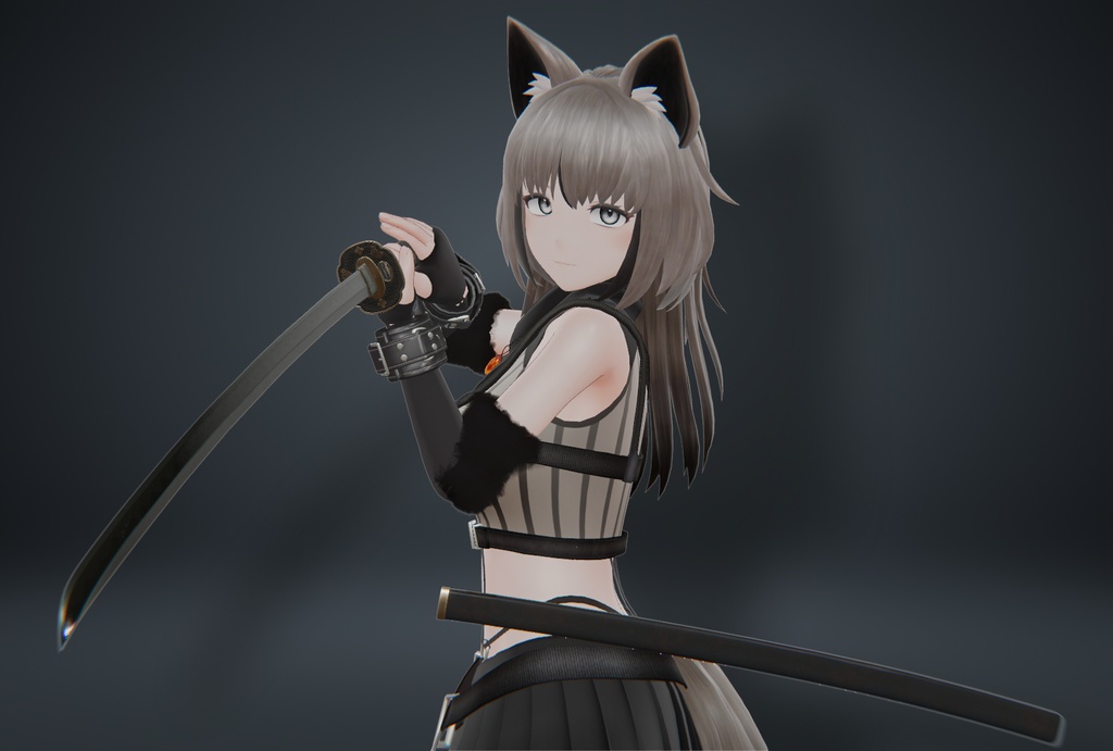 打ち刀黒狐/C Katana [VRChat] - Cattus Shop - BOOTH