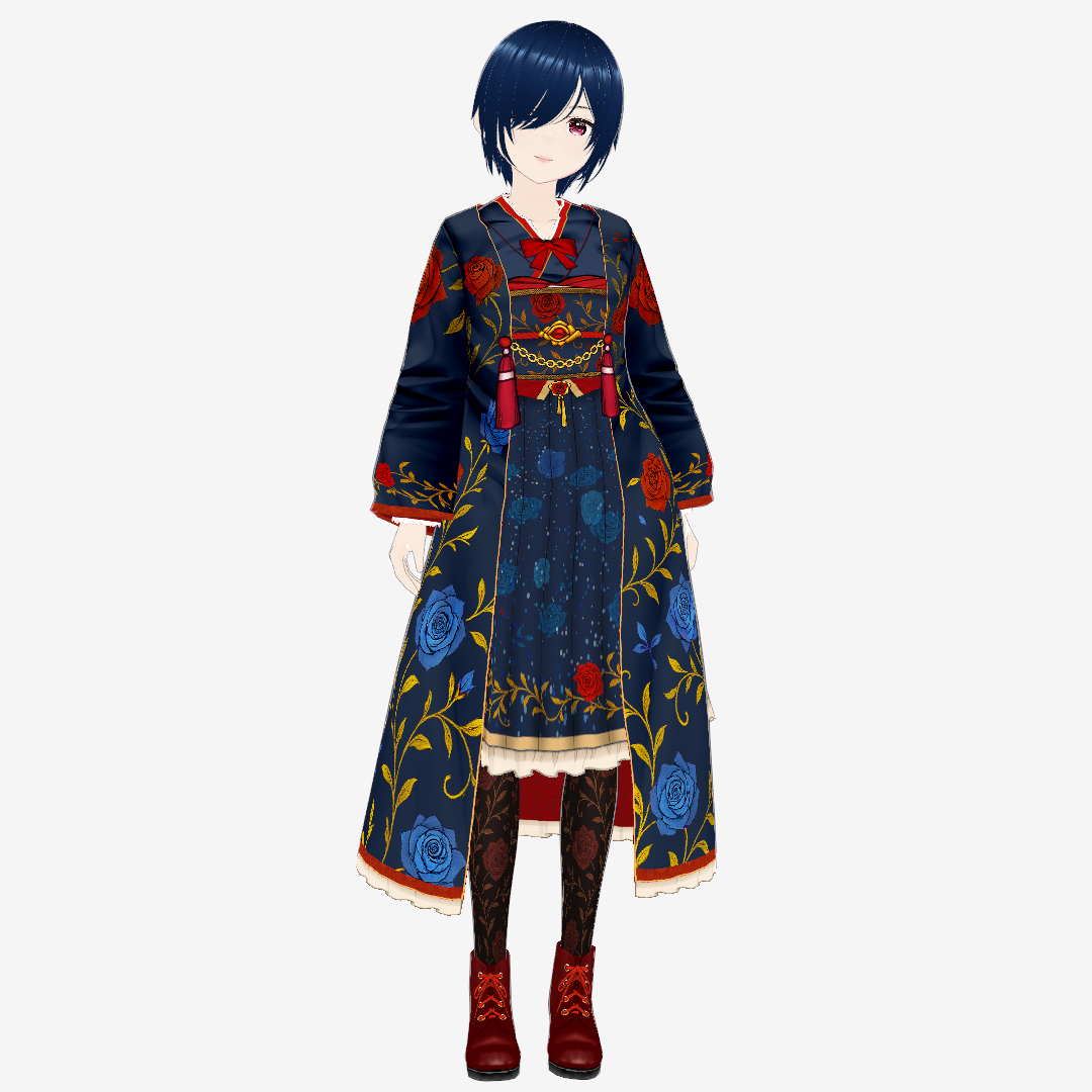 【VRoid】幻想衣装セット・宵ノ薔薇（よいのばら） - mako-mako - BOOTH