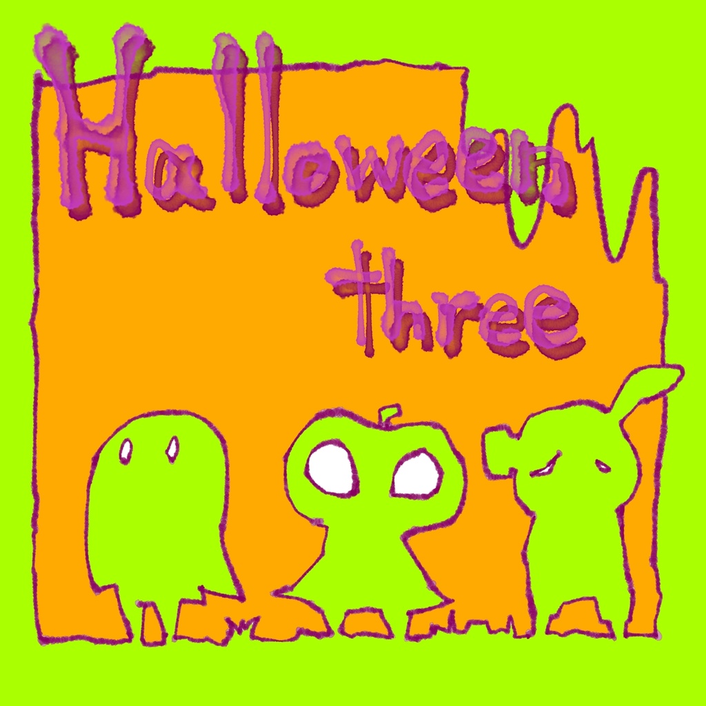 Halloween three(ハロウィンの3人) - dada屋 - BOOTH