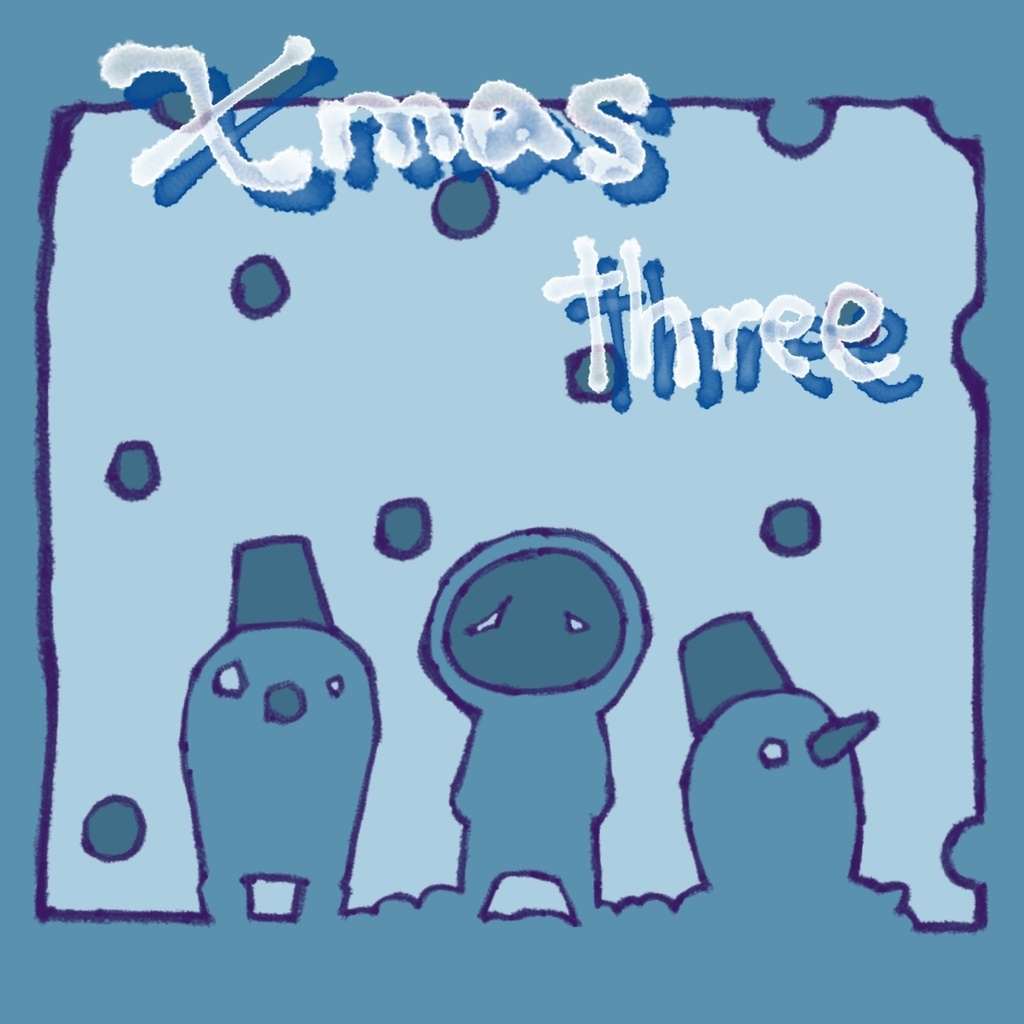 Xmas three （雪だるまぴょん吉と、雪だるま達のキット） - dada屋 - BOOTH