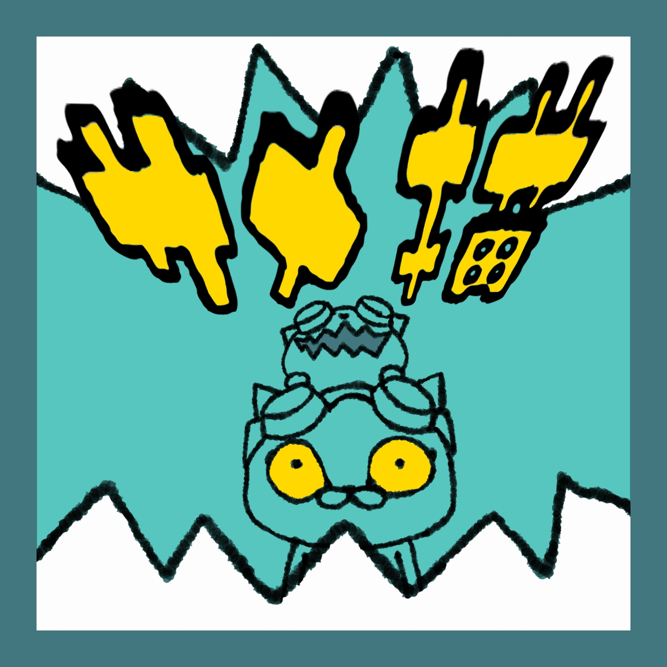 サメ猫(大25cm)(オリジナルキャラクター)ガレージキット - dada屋 - BOOTH