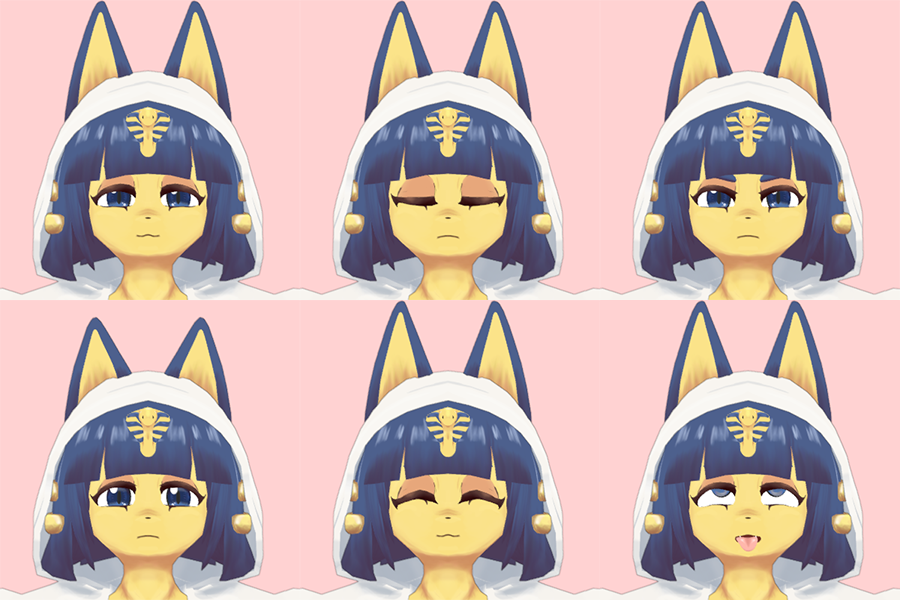 Ankha ナイル Nairu Vrchat Full Body Tracking 3d Model Shadsterwolf