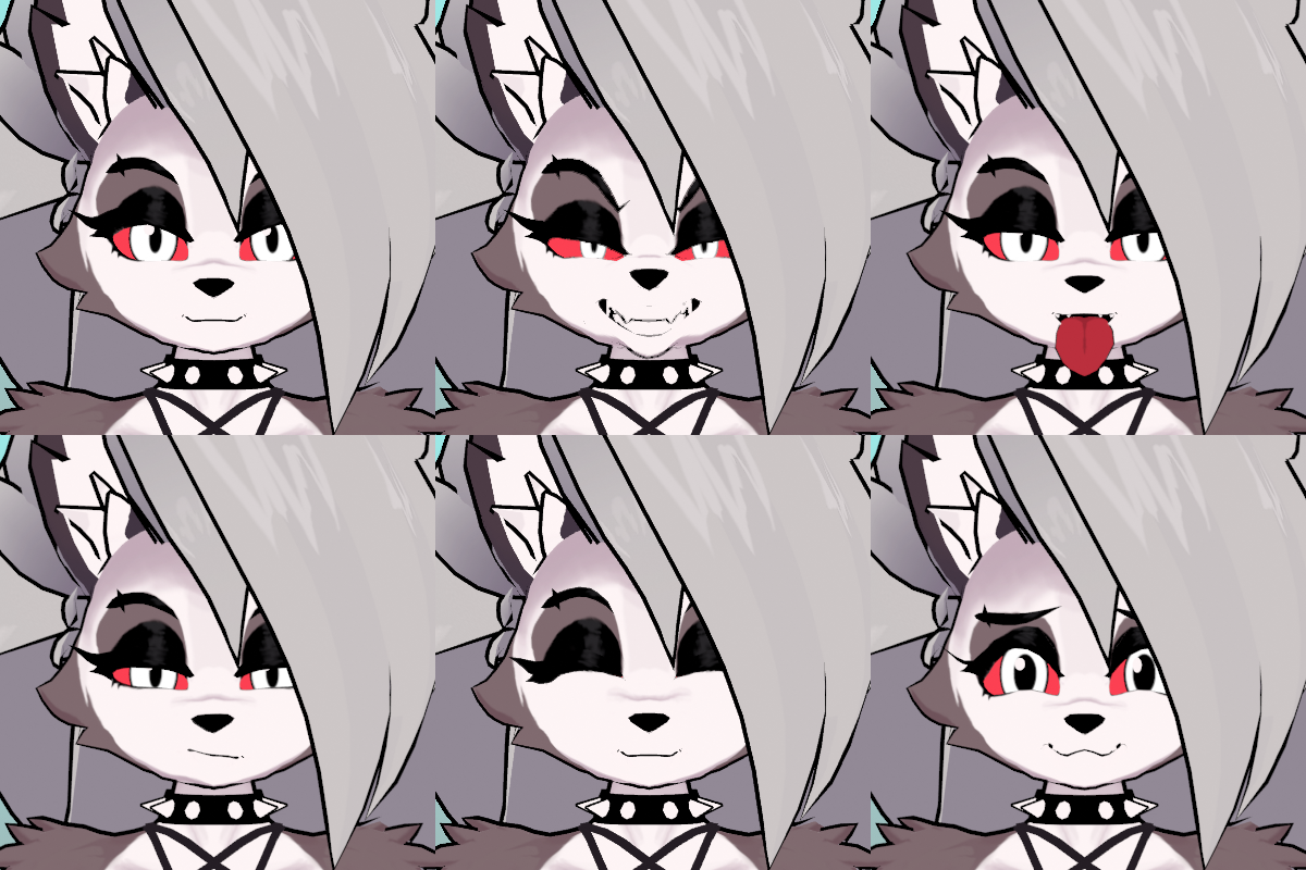 Loona VRChat Full Body Tracking 3D Model - shadsterwolf - BOOTH